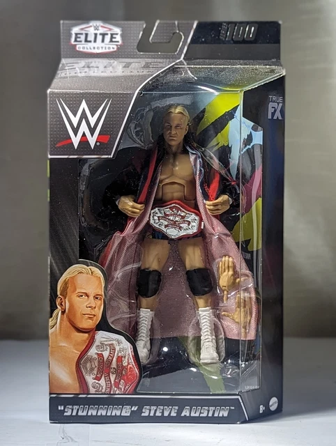 WWE ELITE SERIES 100 Stunning Steve Austin 7" Wrestling Action Figure ...