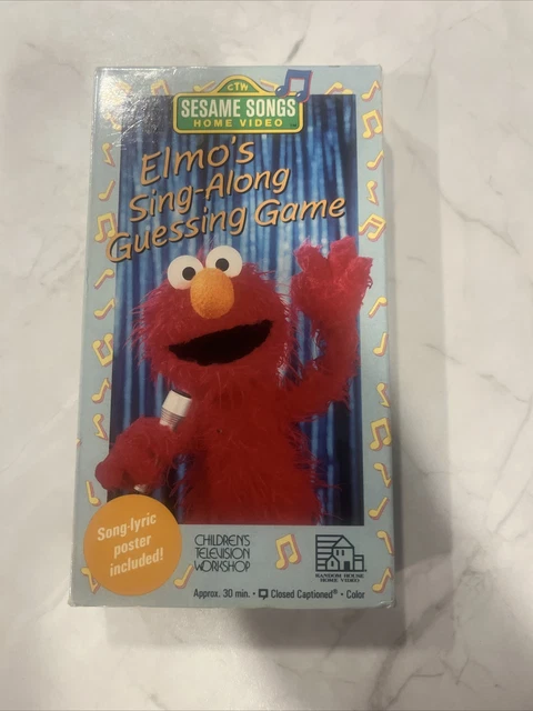 SESAME STREET ELMOS Sing Along Guessing Game VHS EUR 4,69 - PicClick DE