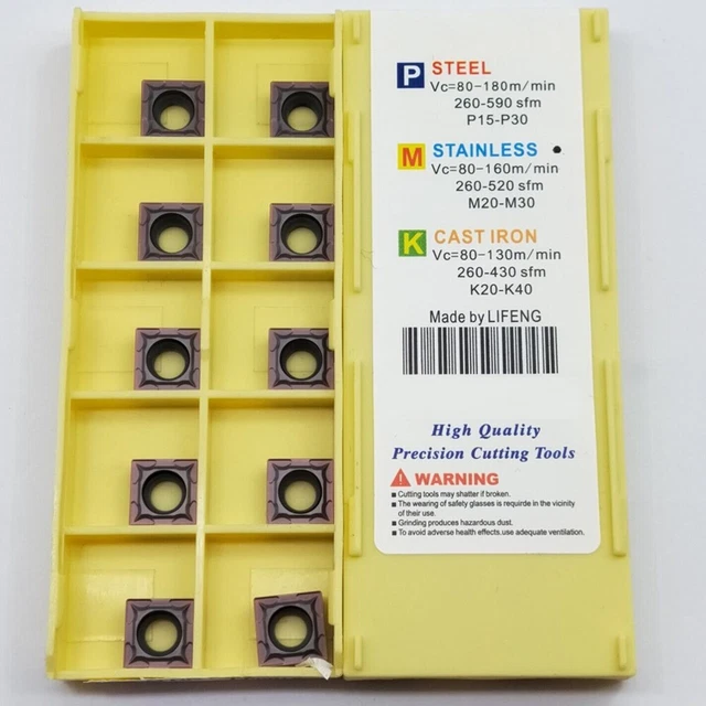 COUPE RAPIDE ET haute r sistance aux chocs 10 pi ces inserts en carbure CNC SC EUR 31,40 ...