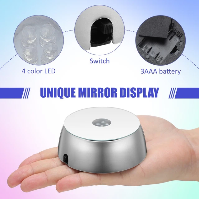 8 PCS FASHION LED Light Bases Led Display Lamp Bases Show Stands ...