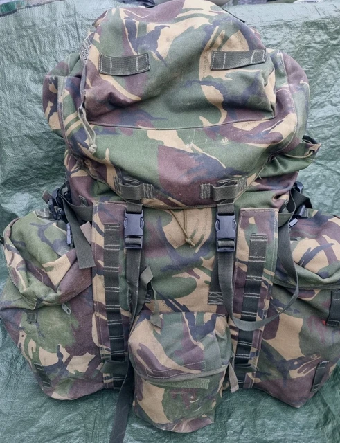 GENUINE BRITISH ARMY Bergen Rucksack Dpm Long Back 120L Pouches + Yoke ...