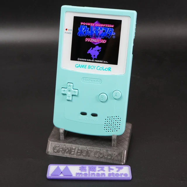 GAMEBOY COLOR AMOLED Sound AMP MOD Console CGB-001 GBC Sky Blue Shell ...