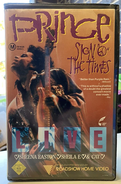 PRINCE - SIGN O’ The Times [VHS] Roadshow Video 1987 Live Concert Ex ...