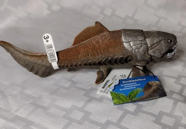 SCHLEICH DUNKLEOSTEUS REALISTIC Prehistoric Ancient Fish Dinosaur ...