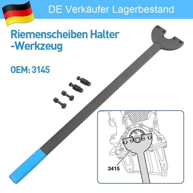 KURBELWELLEN GEGENHALTER SCHLÜSSEL Werkzeug für VAG VW AUDI SEAT SKODA ...