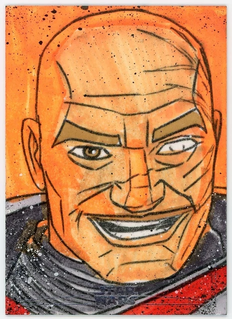 2025 TOPPS CHROME Star Wars Galaxy WRECKER Jeffrey C. Benitez Sketch ...