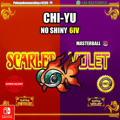 CHI-YU 6IV LEGENDARY MAX STATS 🧡Pokemon Scarlet Escarlata & Violet ...