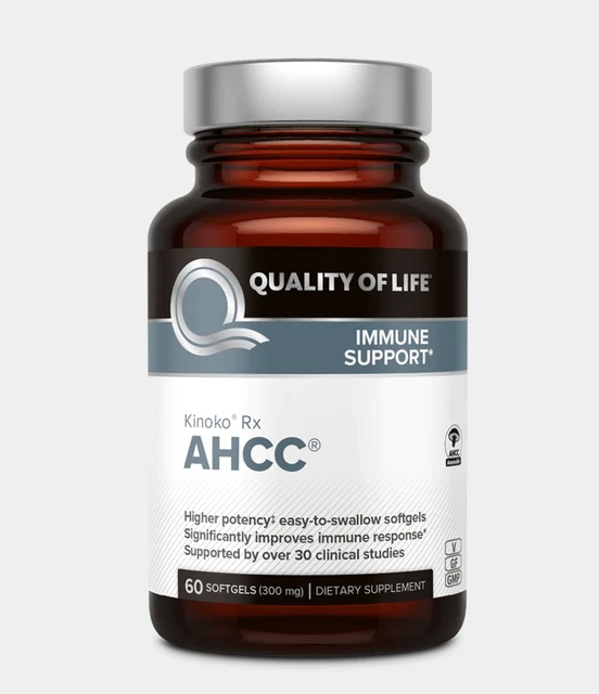 AHCC® - KINOKO® Rx, 300MG, 60 SOFTGELS, QUALITY OF LIFE. £70.00 ...