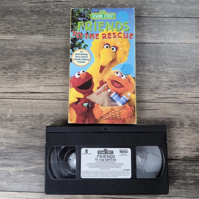SESAME STREET FRIENDS To The Rescue VHS Tape 2005 Big Bird Al Roker £8. ...