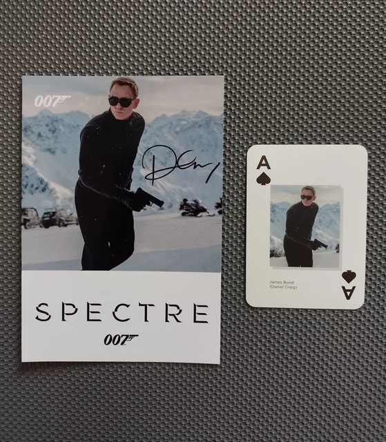 JAMES BOND 007 Signed Daniel Craig Spectre Photo And Original Playing ...