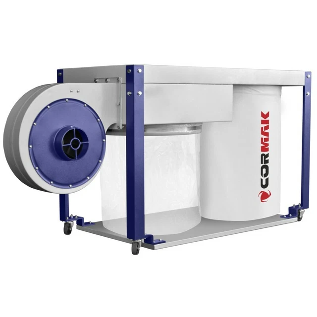 CORMAK ABSAUGANLAGE DC2200 Zyklon 2200 m3/h Späneabsauganlage Sauganlage 2,2 kW EUR 645,00 ...