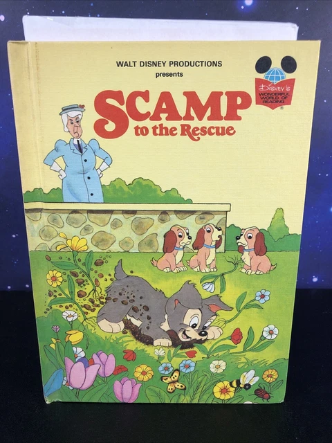 VINTAGE SCAMP TO the Rescue Disney's Wonderful World of Reading Book £ ...