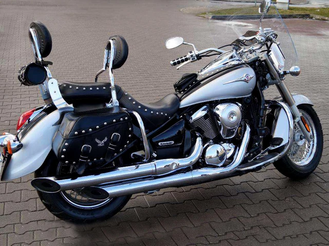 Kawasaki Vn900 Vulcan Arrière Barres Crash Chrome Protections Sacoche