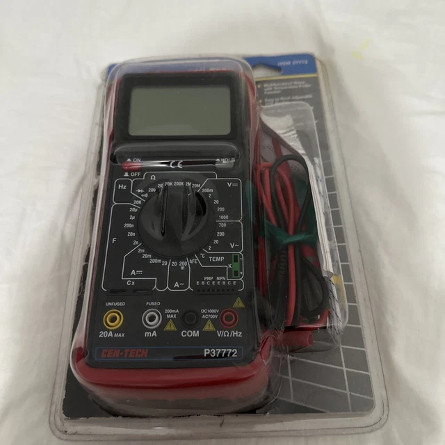 MULTÍMETRO DIGITAL CEN-TECH 11 funciones con continuidad audible P37772 ...