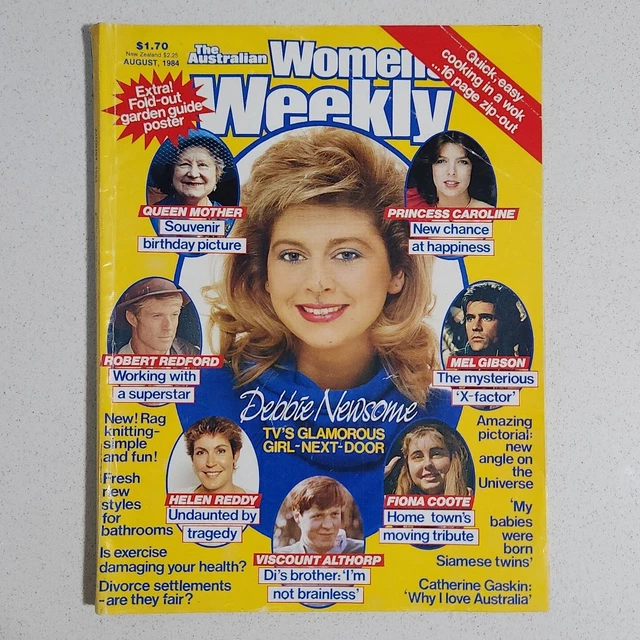WOMEN'S WEEKLY - Vintage Australian Magazine August, 1984 DEBBIE ...