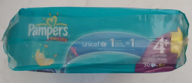 VINTAGE 2011 PAMPERS BABY DRY Diapers 30 Nappies No4+ 9-20Kgs/20-44Lbs ...