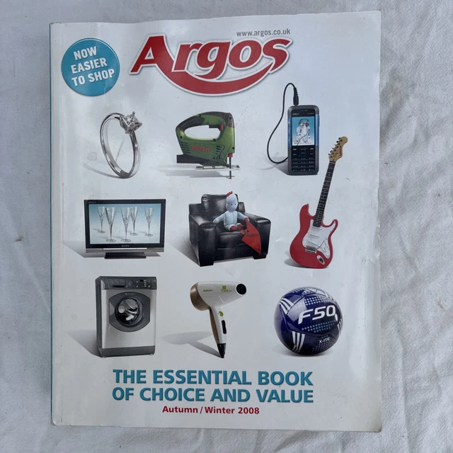 VINTAGE ARGOS CATALOGUE Autumn Winter 2008 Catalogue Paper Version G £ ...