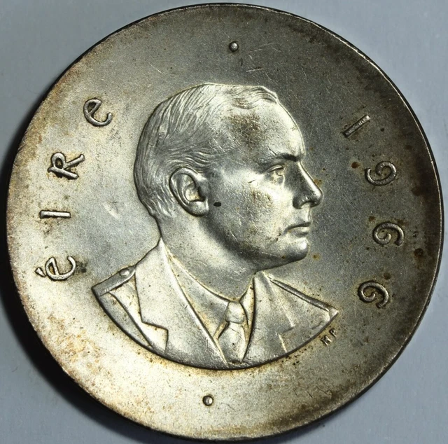 1966 EIRE SILVER 10 Shilling Coin 50th Anniversary Easter Rising £30.00 ...