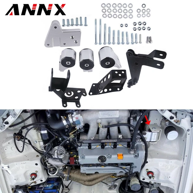 MOTOR ENGINE MOUNTS Swap Kit for Honda Civic 92-95 EG K20 K24 K-series ...