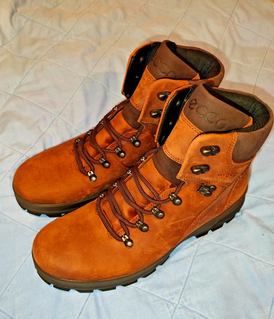 ECCO RUGGED TRACK Hiking Boots For Men Light Brown Leather Size UK 11 ...