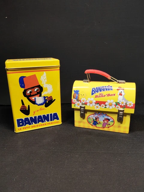 BOITE BANANIA Y A Bon Et Petite Valisette Ma Bana'box Tole Litho EUR 6 ...