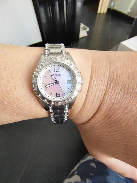 OROLOGIO DIVER LADY Fossil Blue AM-4021 110710 acciaio inox pieno e ...