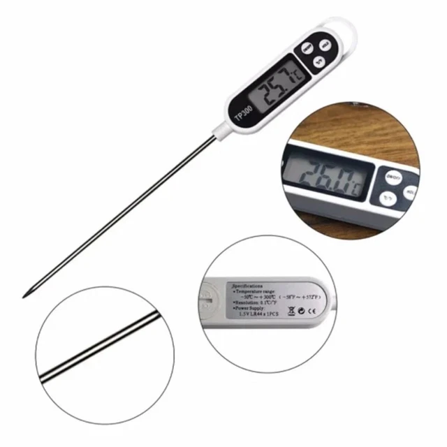 BACKLIT DISPLAY DIGITAL Food Thermometer Electronic Kitchen Thermometer ...