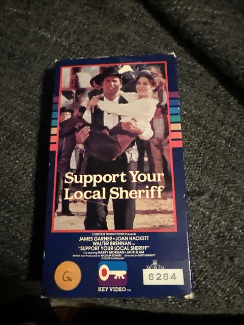 SUPPORT YOUR LOCAL Sheriff, VHS (1968) James Garner - HTF Key Video £2. ...