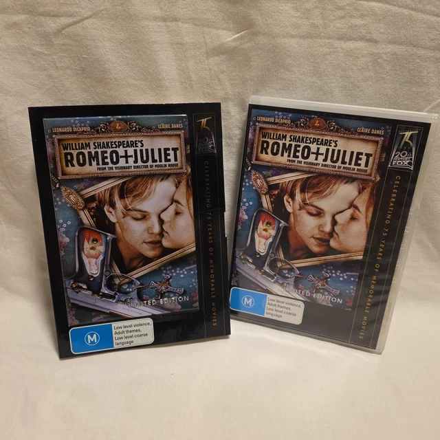 ROMEO + JULIET 1996 DVD - Special 75 years Limited Edition DiCaprio Baz Luhrmann $14.95 ...