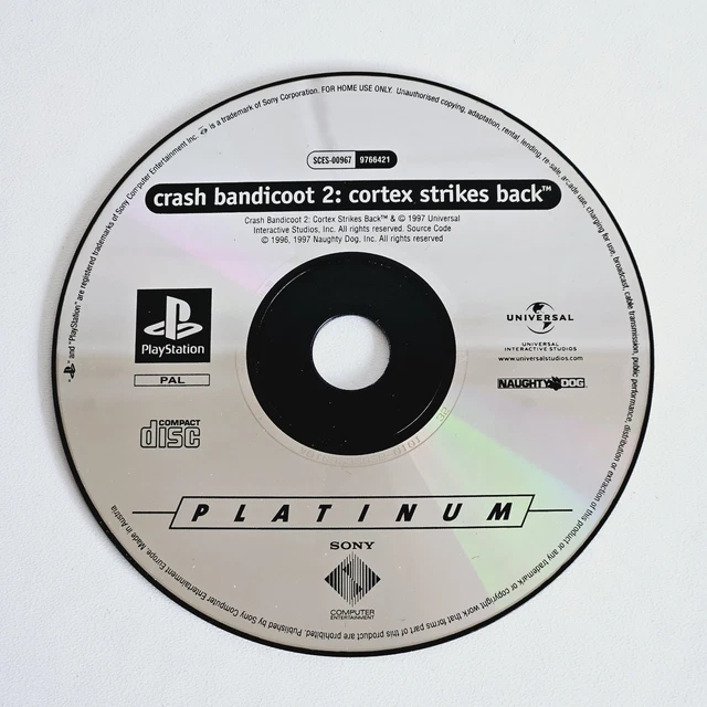 CRASH BANDICOOT 2 : Cortex Strikes Back (Sony PlayStation 1) PS1 - Disc ...