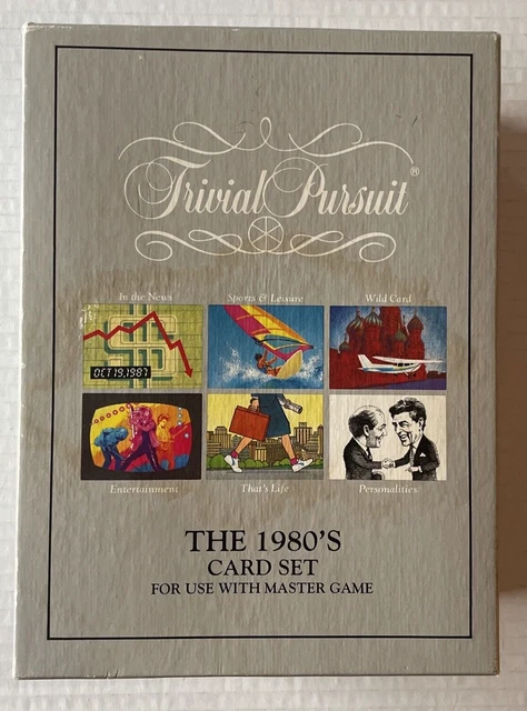 TRIVIAL PURSUIT THE 1980's Replacement Expansion Card Set £14.16 ...
