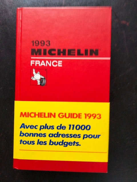 GUIDE ROUGE MICHELIN FRANCE 1993 TB Etat COMPLET AVEC SON RARE BANDEAU ...