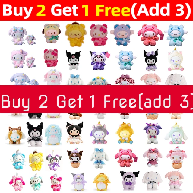 SANRIO PLUSH KUROMI Doll My Melody Cinnamoroll Toy Cartoon Doll Gift Stuffed Toy £7.02 - PicClick UK