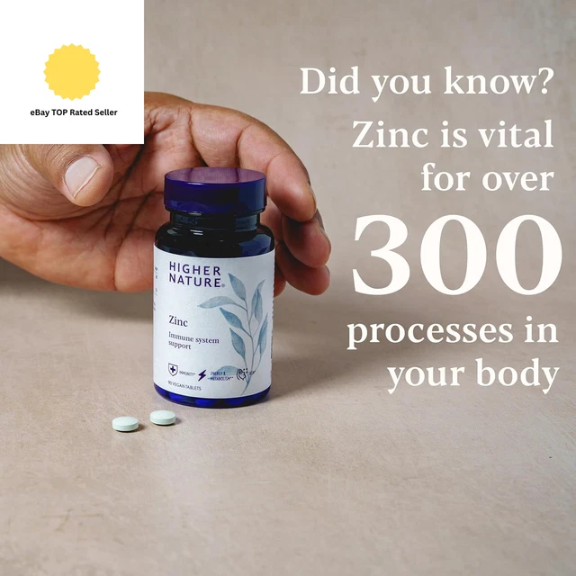- ZINC - Immune System, Cognitive Function & Fertility Support - £14.47 ...