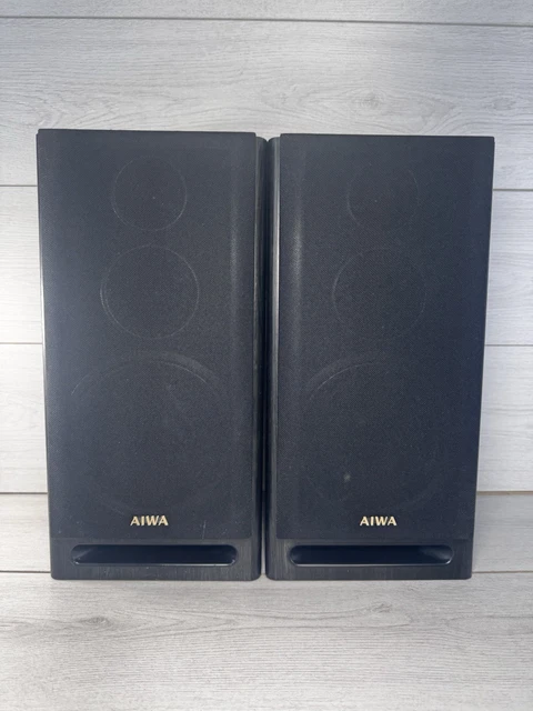 AIWA SX-N7 3-WAY Bass-Reflex Speakers In Black For Repair Need Fome Replacement £49.98 - PicClick UK