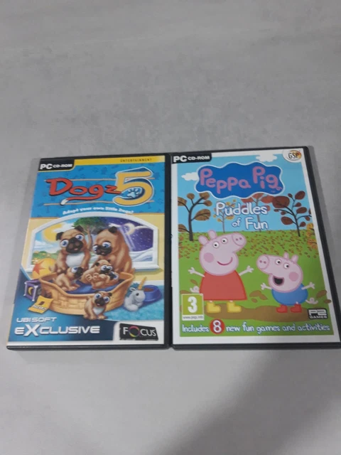 TWO KIDS PC Cd Rom Games Peppa Pig, Dogs 5 £0.99 - PicClick UK