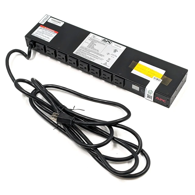 APC AP7900B SWITCHED Rack Power Distribution Unit 1U, 15A, 100/120V 8 ...