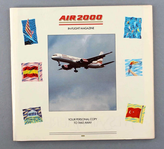 AIR 2000 AIRLINE Inflight Magazine 1988 Route Map Seoul Olympics EUR 29 ...