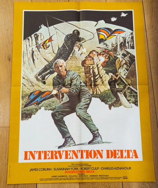 INTERVENTION DELTA AFFICHE cinéma 60x80 HICKOX, JAMES COBURN, CHARLES ...