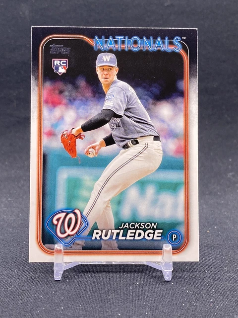 CARTA ROOKIE 2024 Topps Series 2 Jackson Rutledge #503 RC Washington ...