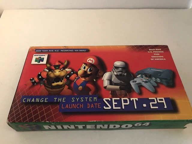 NINTENDO 64 POWER Change the System Launch Date Promo VHS Tape N64 1996 ...
