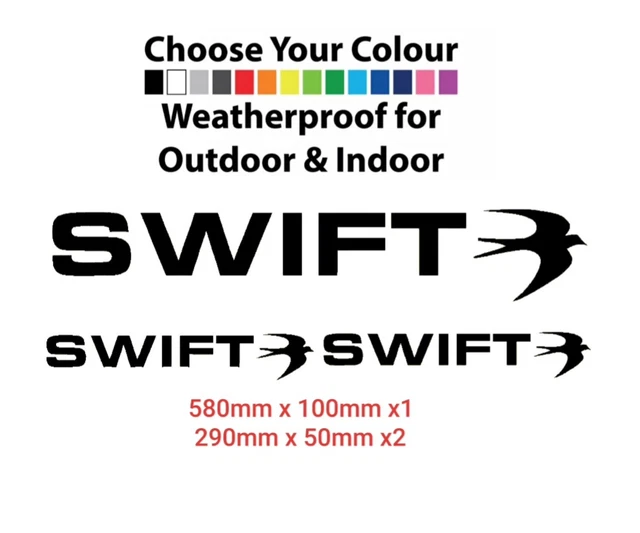 Swift Caravan Stickers Decals FOR SALE! - PicClick UK