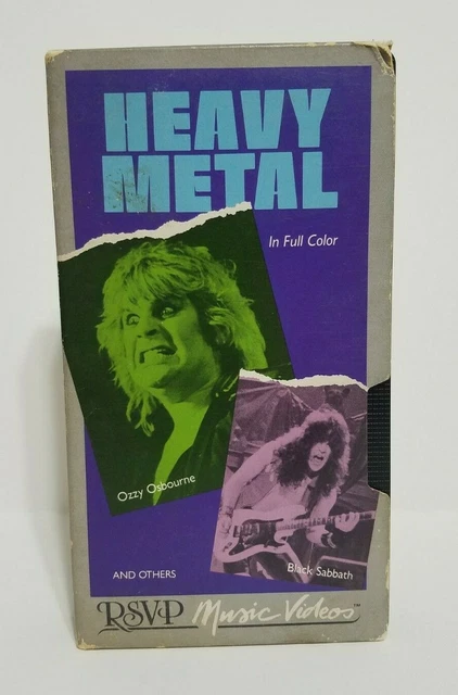 HEAVY METAL IN Full Color VHS (Rare 1986) Black Sabbath, Ozzy Osbourne ...