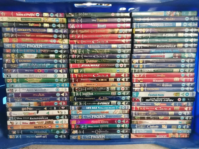 CHILDRENS KIDS FAMILY DVDs Disney Pixar Nickelodeon Dreamworks Lot ...