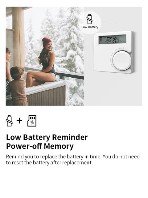OPENTHERM ROOM THERMOSTAT for Boiler Low Power Battery Wireless ...