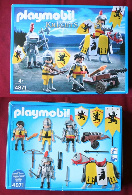 PLAYMOBIL KNIGHTS SOLDATS DU LION, ref 4871, boite neuve jamais ouverte ...