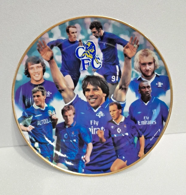 CHELSEA FC GREAT Strikers - Collectable Porcelain Plate By Rob Perry. £ ...