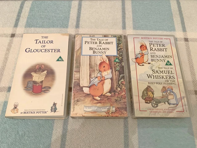 3 X BEATRIX Potter VHS Tapes Peter Rabbit, Tailor Of Gloucester, Samuel ...