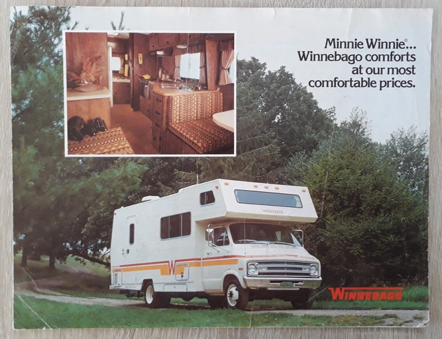 WINNEBAGO MW MINI Winnie RV Motorhome Brochure 1976 - MW20RG MW23RB £14 ...
