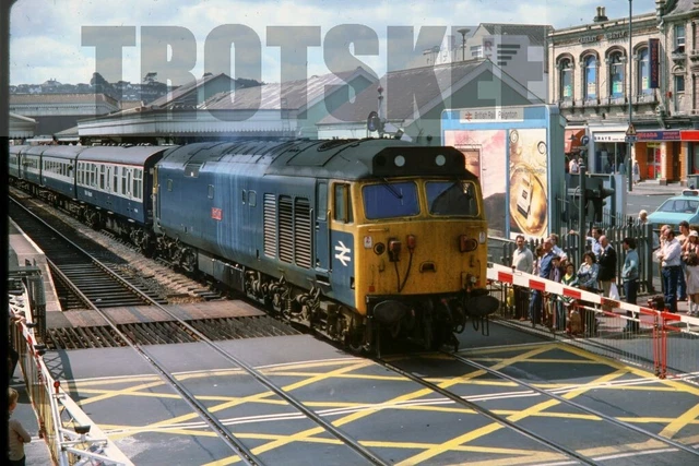 35MM SLIDE BR British Rail Diesel Loco Class 50 50019 Paignton 1978 ...